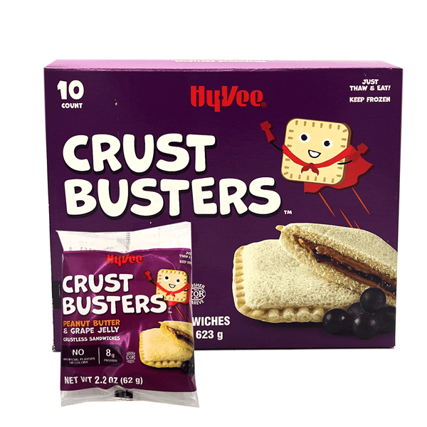 Hy-Vee Crust Busters Peanut Butter & Grape Jelly, 10Ct | Hy-Vee Aisles ...