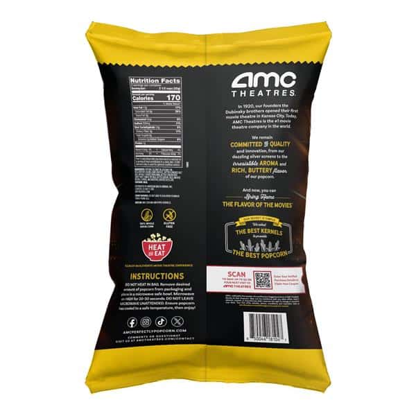 AMC Theatres Ready to Eat Popcorn, Extra Butter | Hy-Vee Aisles Online ...