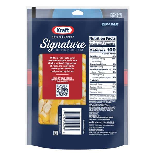Kraft Signature Cheddar Blend | Hy-Vee Aisles Online Grocery Shopping