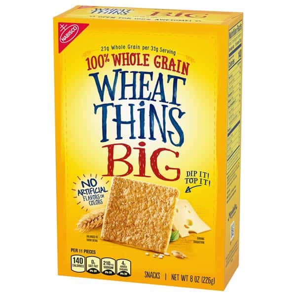 WHEAT THINS BIG Snacks, Whole Grain Wheat Crackers, Snack Crackers | Hy ...