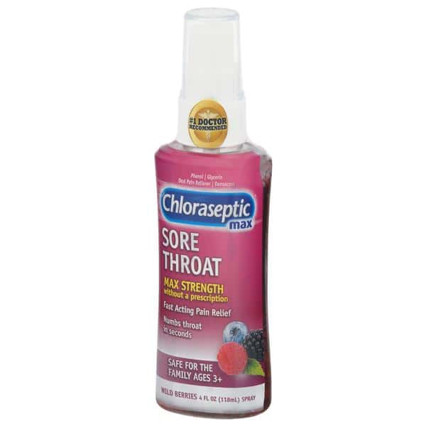 Chloraseptic Sore Throat Spray Max Strength, Wild Berries | Hy-Vee ...