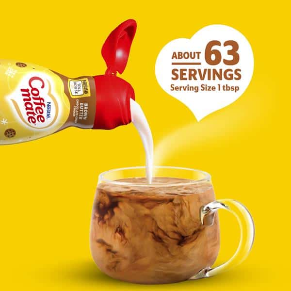 Coffee mate Brown Butter Chocolate Chip Cookie Liquid Coffee Creamer ...