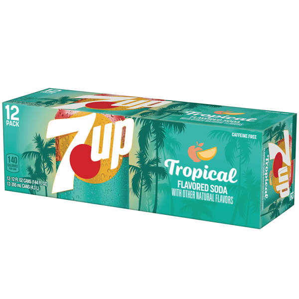 7UP Tropical Soda 12Pk | Hy-Vee Aisles Online Grocery Shopping
