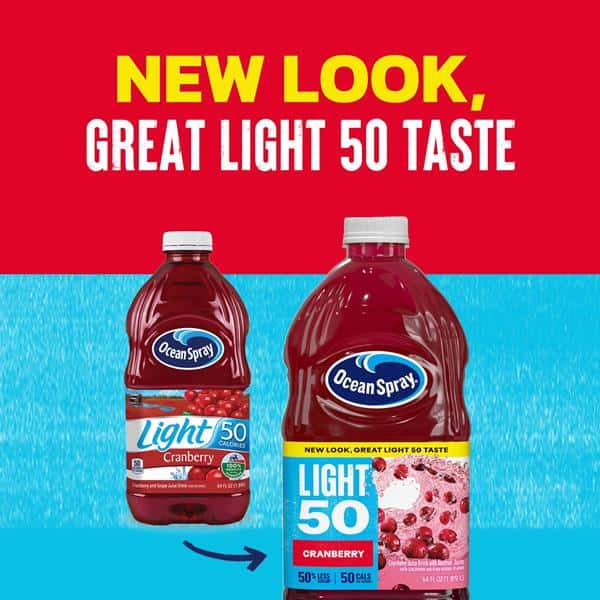 Ocean Spray Light‡ 50 Cran Cranberry Juice Drink | Hy-Vee Aisles Online ...