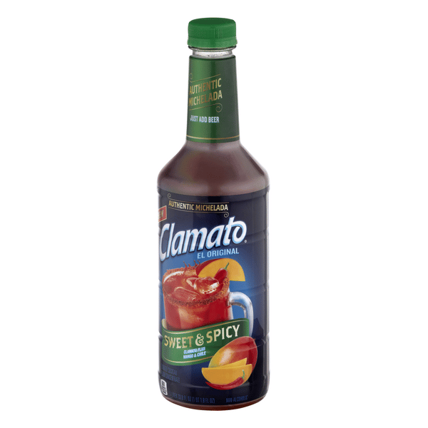 Clamato Sweet & Spicy Mango & Chile Tomato Cocktail 33.8 oz | Hy-Vee ...
