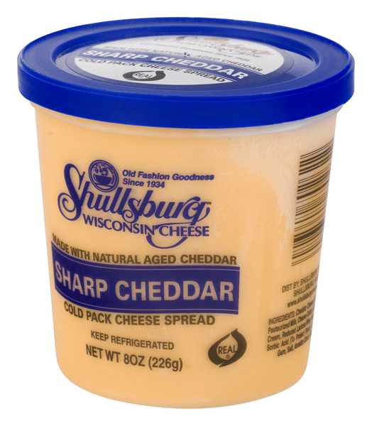 Shullsburg Wisconsin Cheese Cold Pack Cheese Spread Sharp Cheddar | Hy ...