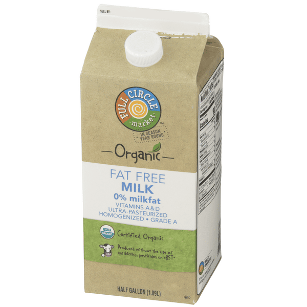 Full Circle Organic Fat Free Milk | Hy-Vee Aisles Online Grocery Shopping