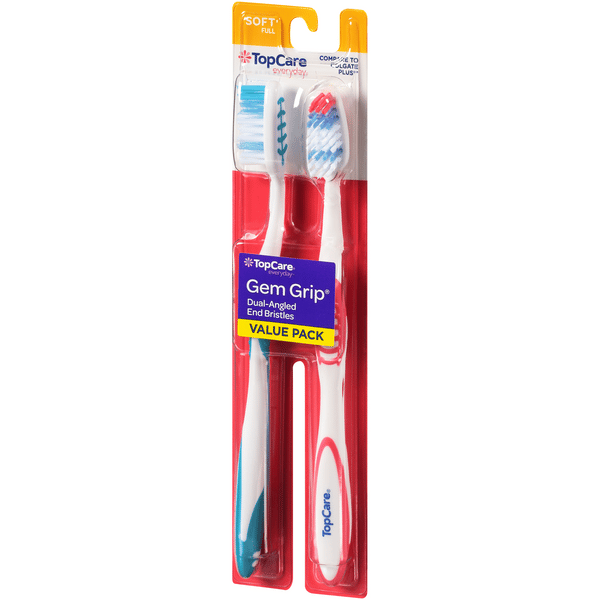 TopCare Gem Grip Soft Toothbrushes | Hy-Vee Aisles Online Grocery Shopping