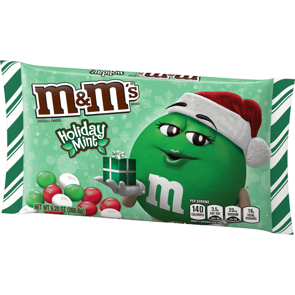M&M'S Holiday Mint Chocolate Christmas Candy, 9.2 oz Bag | Hy-Vee ...