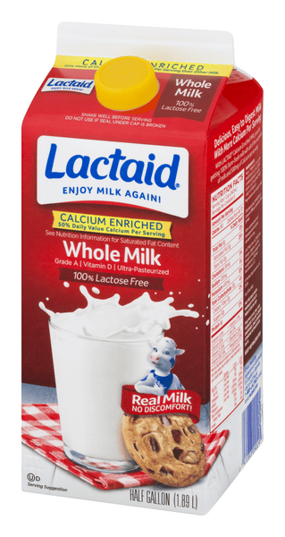 Lactaid Milk, Calcium Enriched, Lactose Free | Hy-Vee Aisles Online ...