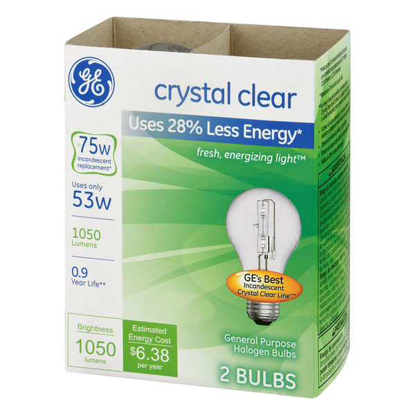 GE 75W Crystal Clear Bulbs | Hy-Vee Aisles Online Grocery Shopping