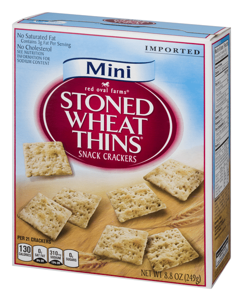 Nabisco Red Oval Farms Mini Stoned Wheat Thins Crackers | Hy-Vee Aisles ...