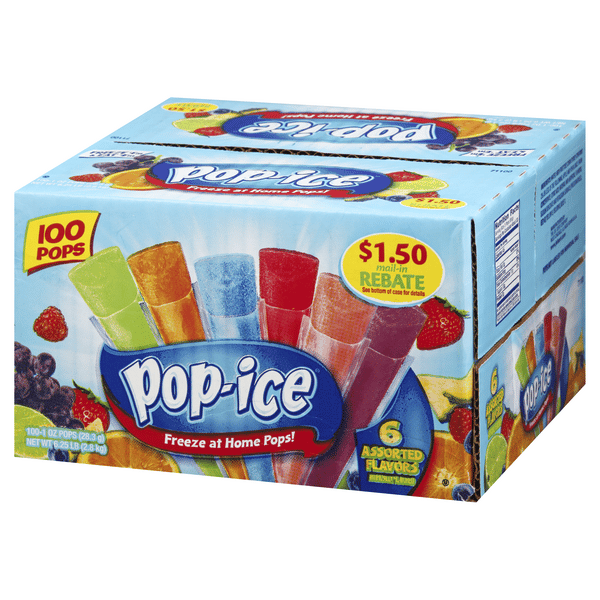 Pop-Ice Freeze at Home Pops 100 Count | Hy-Vee Aisles Online Grocery ...