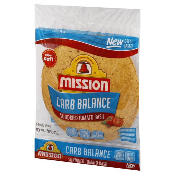 Mission Carb Balance Tortillas, Sundried Tomato Basil, 8Ct | Hy-Vee ...