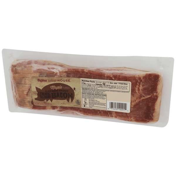 Hy-Vee Blue Ribbon Maple Naturally Smoked Thick Sliced Bacon | Hy-Vee ...