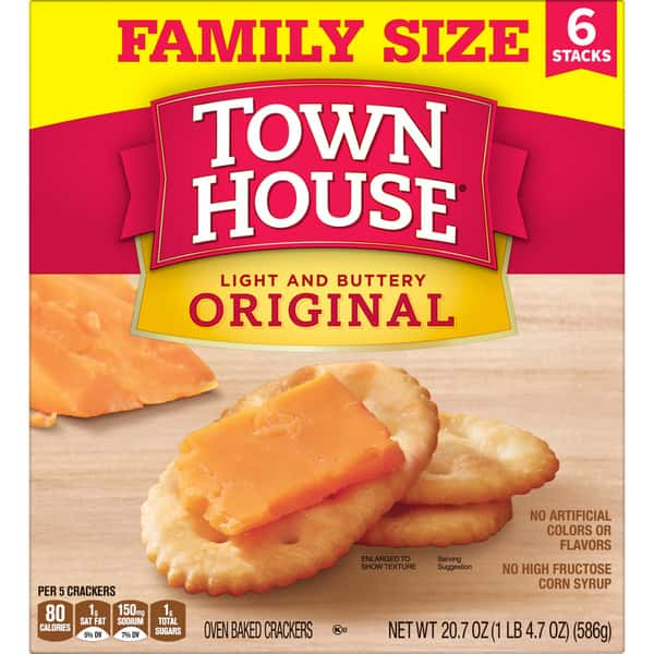 Town House Oven Baked Crackers Original | Hy-Vee Aisles Online Grocery ...