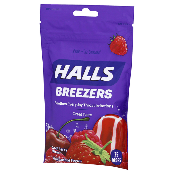 Halls Breezers Cool Berry Pectin Throat Drops | Hy-Vee Aisles Online ...
