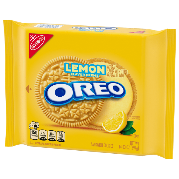 Oreo Lemon Creme Sandwich Cookies | Hy-Vee Aisles Online Grocery Shopping