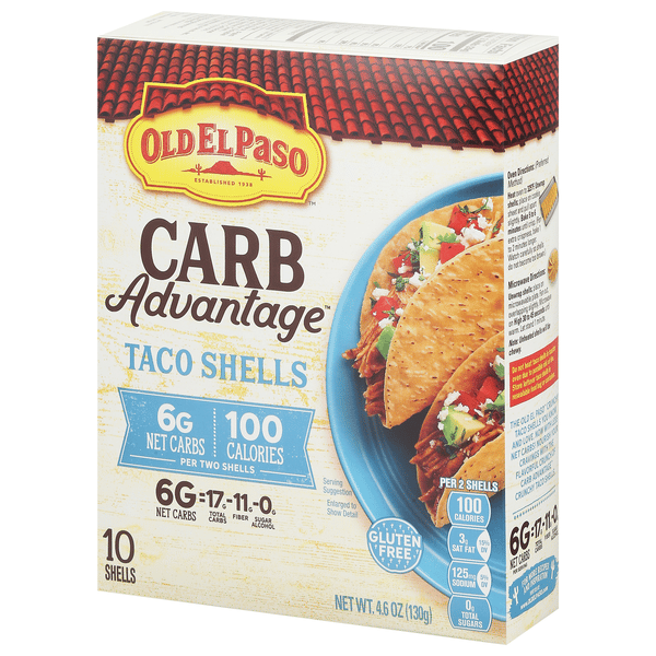 Old El Paso Carb Advantage Gluten Free Crunchy Taco Shells, 10Ct | Hy ...