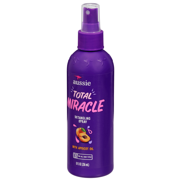 Aussie Total Miracle Hair Detangling Spray with Apricot Oil for All ...