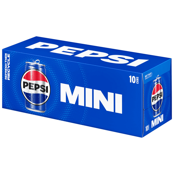 Pepsi Mini 10 Pack | Hy-Vee Aisles Online Grocery Shopping
