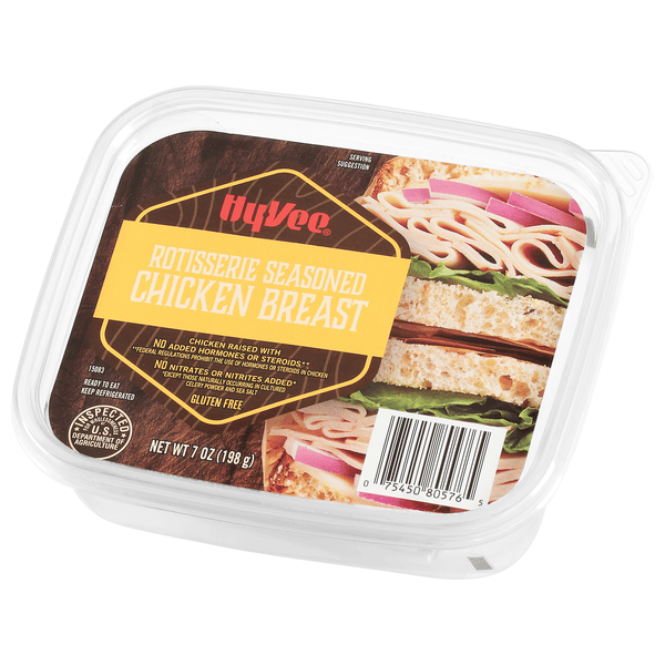 Hy-Vee Rotisserie Seasoned Chicken Breast | Hy-Vee Aisles Online ...