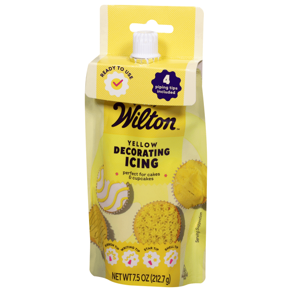Wilton Yellow Decorating Icing with 4 Tips | Hy-Vee Aisles Online ...