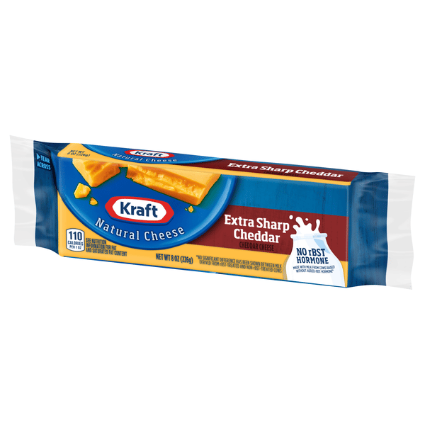 Kraft Extra Sharp Cheddar Cheese, 8 oz Block | Hy-Vee Aisles Online ...