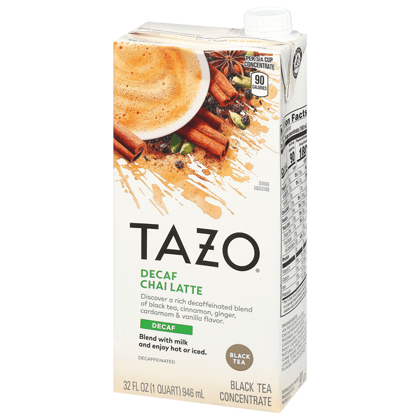 Tazo Decaf Chai Latte Concentrate | Hy-Vee Aisles Online Grocery Shopping