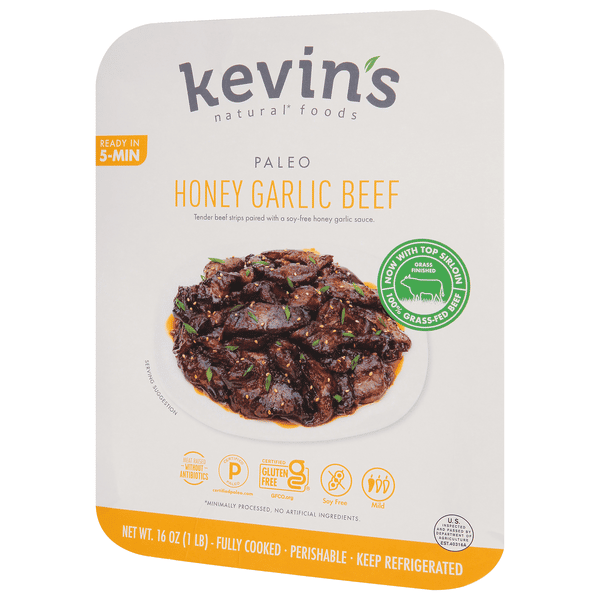 Kevin's Natural Foods Paleo Honey Garlic Beef | Hy-Vee Aisles Online ...