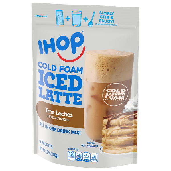 IHOP Drink Mix, Tres Leches, Cold Foam Iced Latte, 6Ct | Hy-Vee Aisles ...