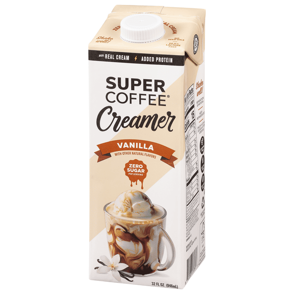 Super Coffee Zero Sugar Vanilla Creamer 32 fl oz | Hy-Vee Aisles Online ...
