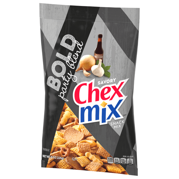 Chex Mix Bold Garlic and Herb Snack Mix, Snacks, 8 oz | Hy-Vee Aisles ...