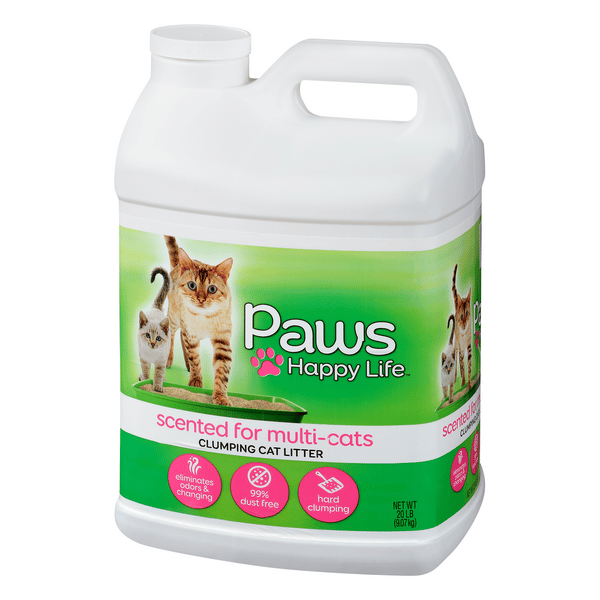 Paws Happy Life Scented for Multi Cats Clumping Cat Litter | Hy-Vee ...