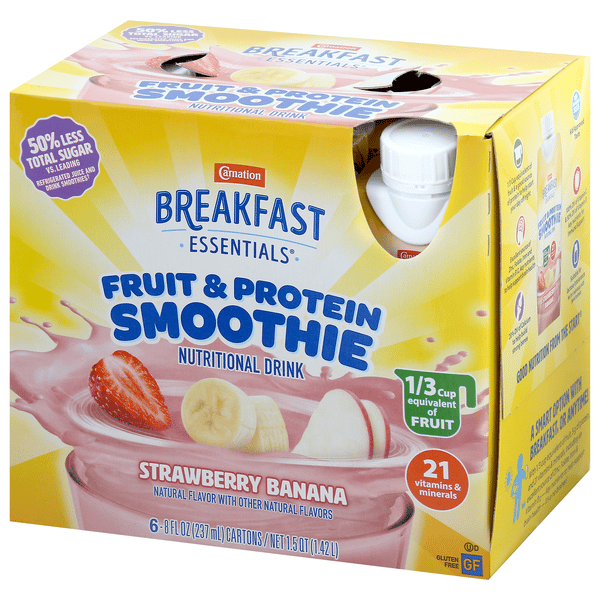 Carnation Breakfast Essentials Nutritional Drink, Strawberry Banana ...