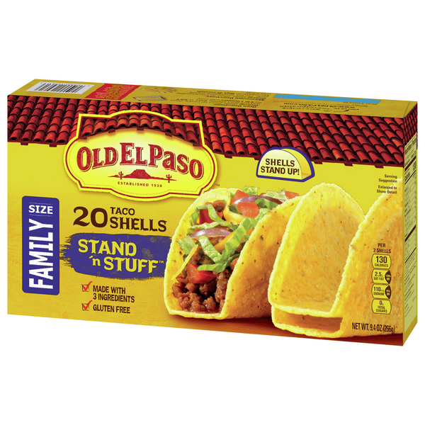 Old El Paso Sand n Stuff Taco Shells, Family Size 20Ct | Hy-Vee Aisles ...