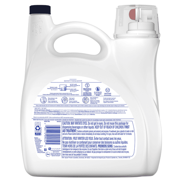 Tide Hygienic Clean Heavy Duty Free Liquid Laundry Detergent, 94 loads ...