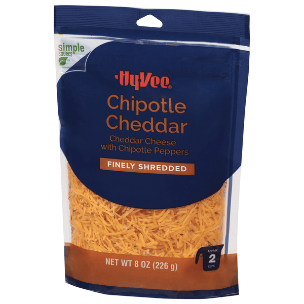 Hy-Vee Finely Shredded Chipotle Cheddar Cheese | Hy-Vee Aisles Online ...