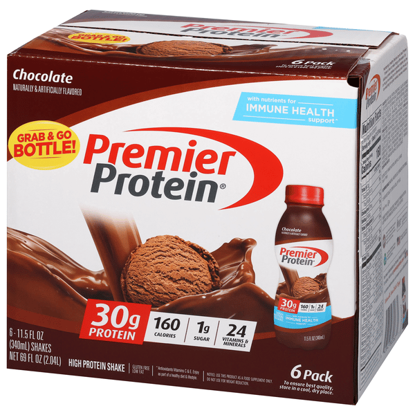 Premier Protein Protein Shake, Chocolate, 6Pk | Hy-Vee Aisles Online ...