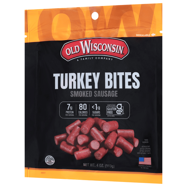 Old Wisconsin Turkey Bites Turkey Sausage Snacks | Hy-Vee Aisles Online ...