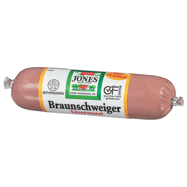 Jones Dairy Farm Braunschweiger Liverwurst 8 oz | Hy-Vee Aisles Online ...