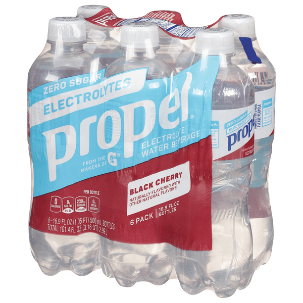 Propel Black Cherry Water Beverage With Electrolytes & Vitamins 6 Pack ...