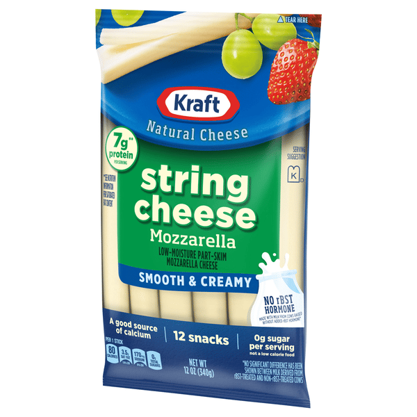 Kraft Mozzarella String Cheese 12Ct | Hy-Vee Aisles Online Grocery Shopping