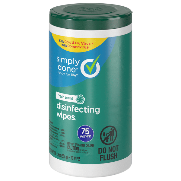 Simply Done Disinfecting Wipes | Hy-Vee Aisles Online Grocery Shopping