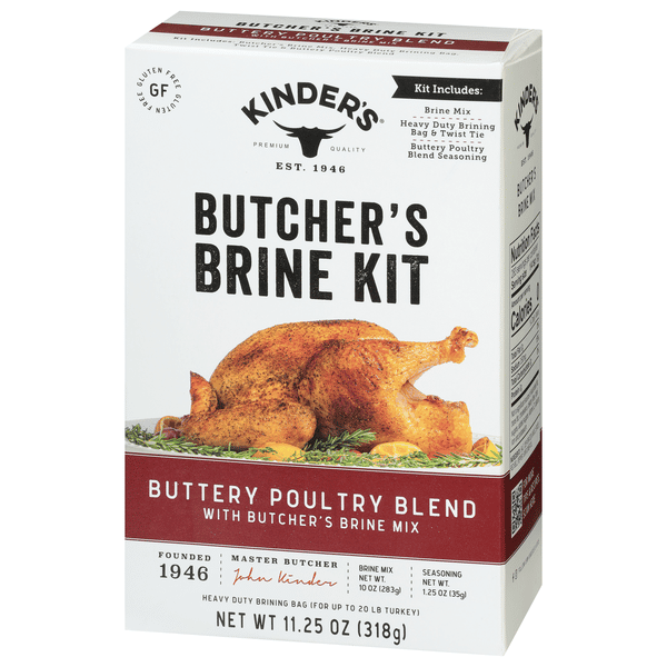 Kinder's Butcher's Brine Kit, Buttery Poultry Blend | Hy-Vee Aisles ...