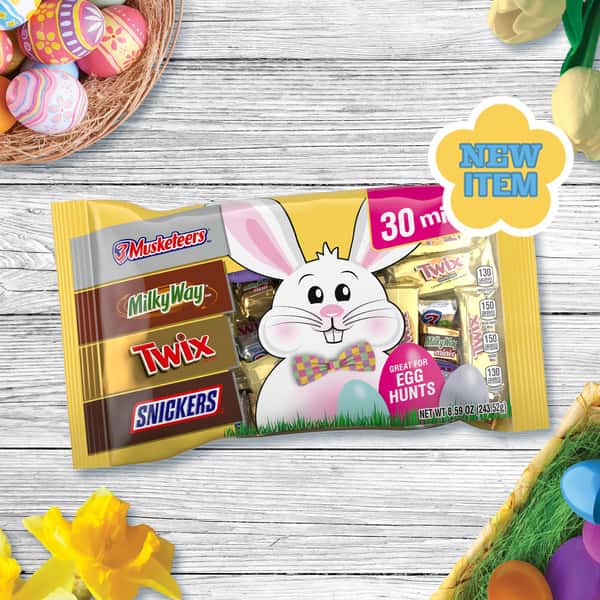 Easter Mars Snickers, Twix, Milky Way & 3 Musketeers Minis Milk ...
