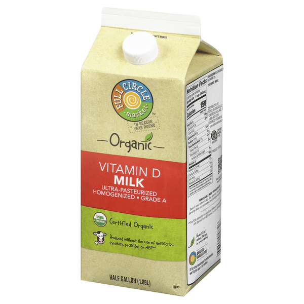 Full Circle Organic Vitamin D Milk | Hy-Vee Aisles Online Grocery Shopping