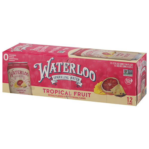 Waterloo Sparkling Water, Tropical Fruit 12pk | Hy-Vee Aisles Online ...