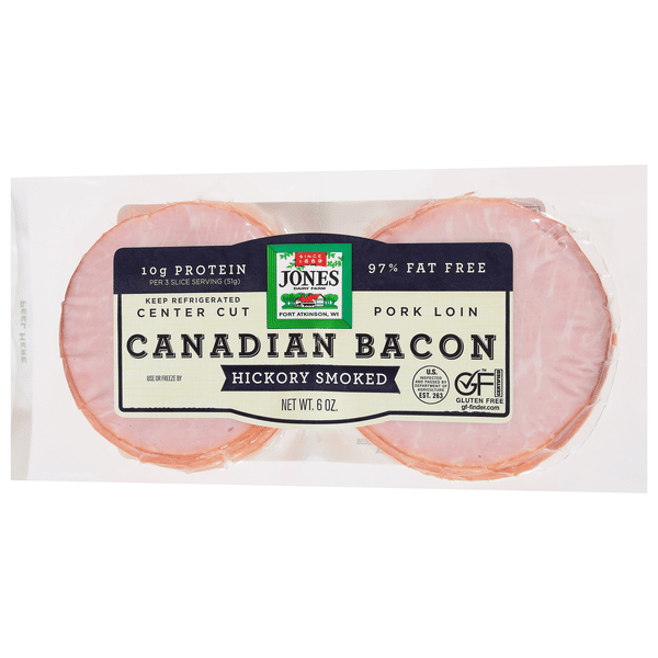 Jones Dairy Farms Sliced Canadian Bacon | Hy-Vee Aisles Online Grocery ...