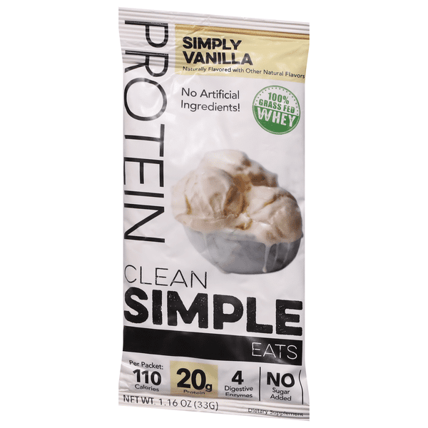 Clean Simple Eats Simply Vanilla Protein 1.16 oz | Hy-Vee Aisles Online ...